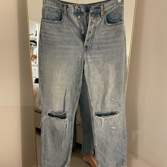 Aritzia | Jeans | Aritzia Joni High Rise Loose Pant Ripped | Poshmark